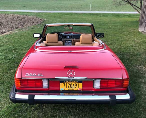1989 Mercedes 560SL For Sale – 76,927 Miles, Signal Red - Tobin Motor Works